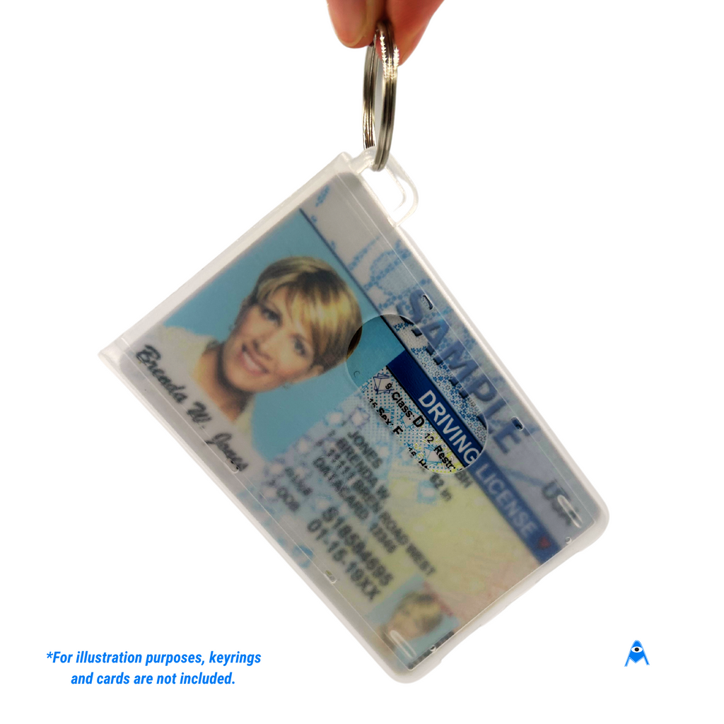 License card holder with keyring | Drivers license, medical aid ...