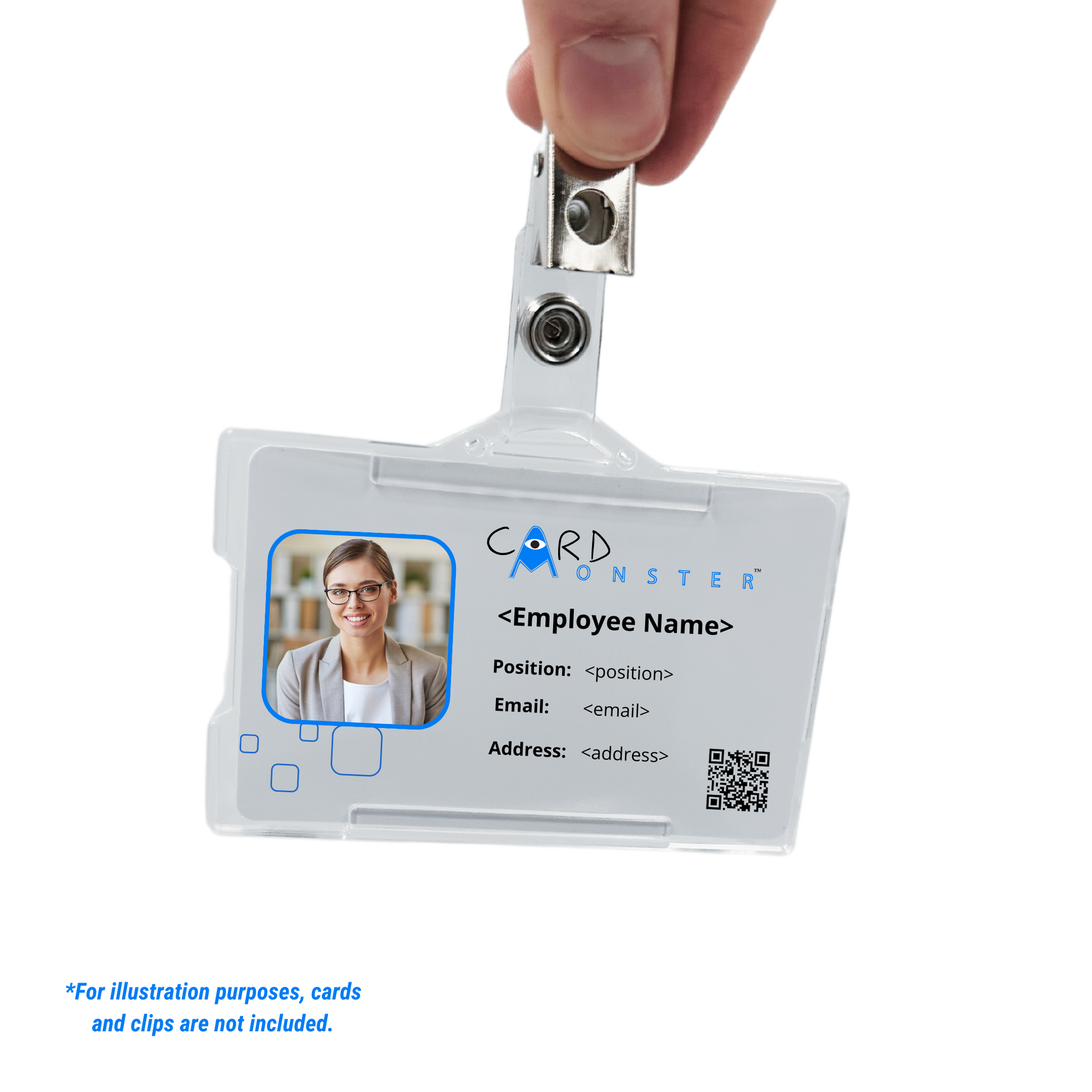 Clear badge card holders | Sturdy & Clear – Card Monster Sa