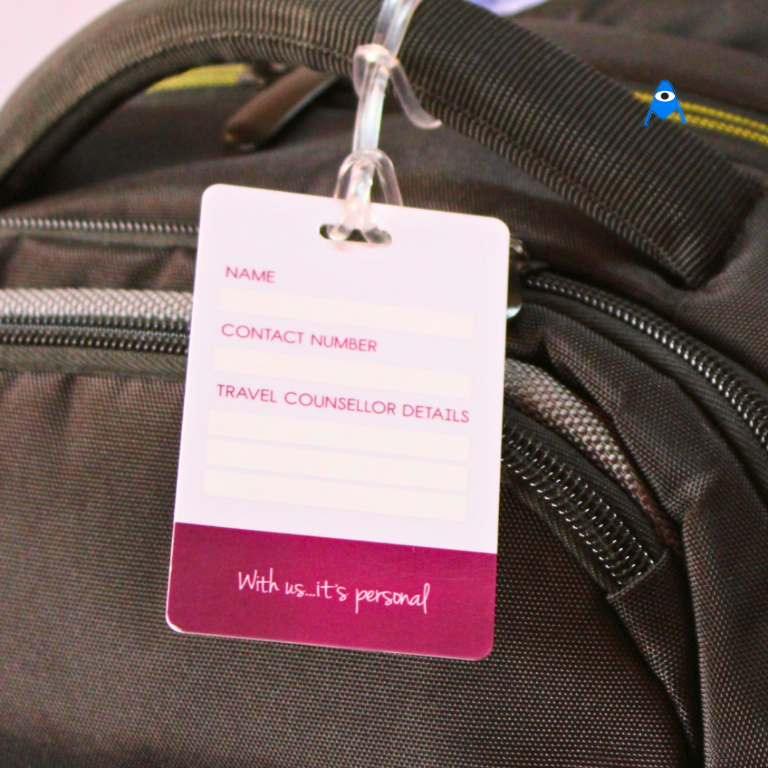 Plastic Luggage Tag Card | Brand Travel Experience – Card Monster Sa