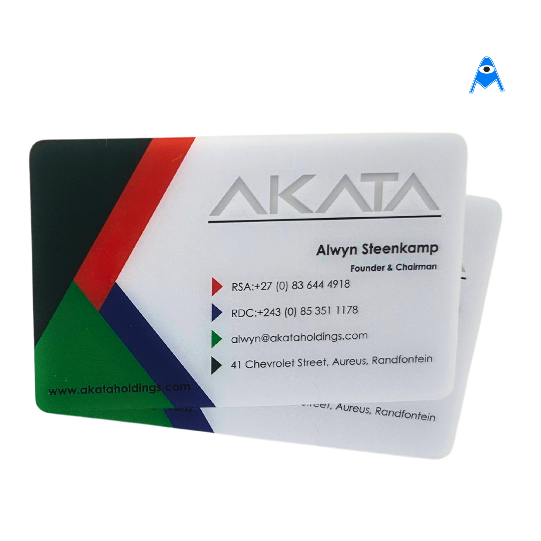 Plastic Business cards | Customise your brand – Card Monster Sa