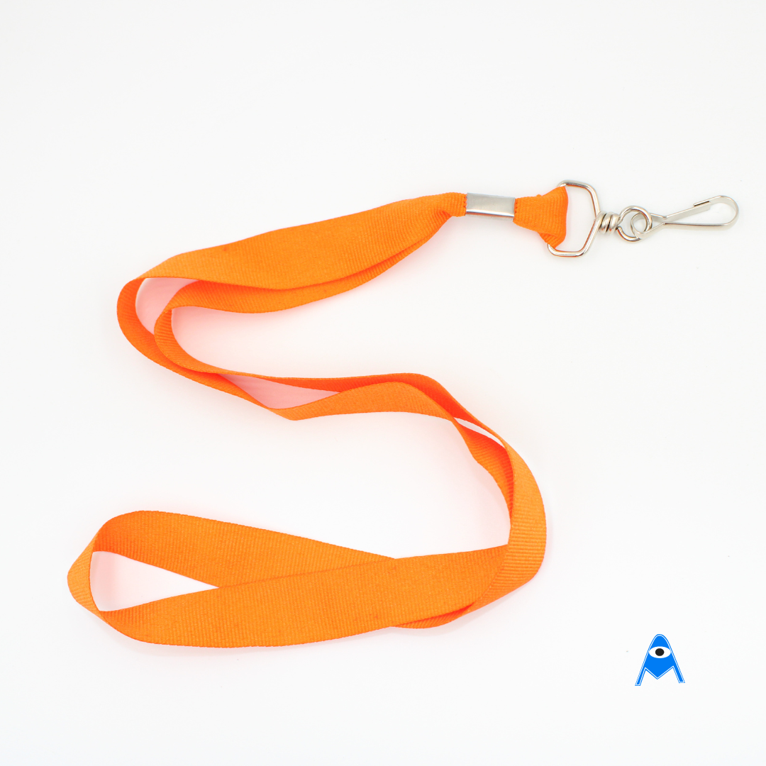 Orange Flat Lanyard | Swivel Clip – Card Monster Sa