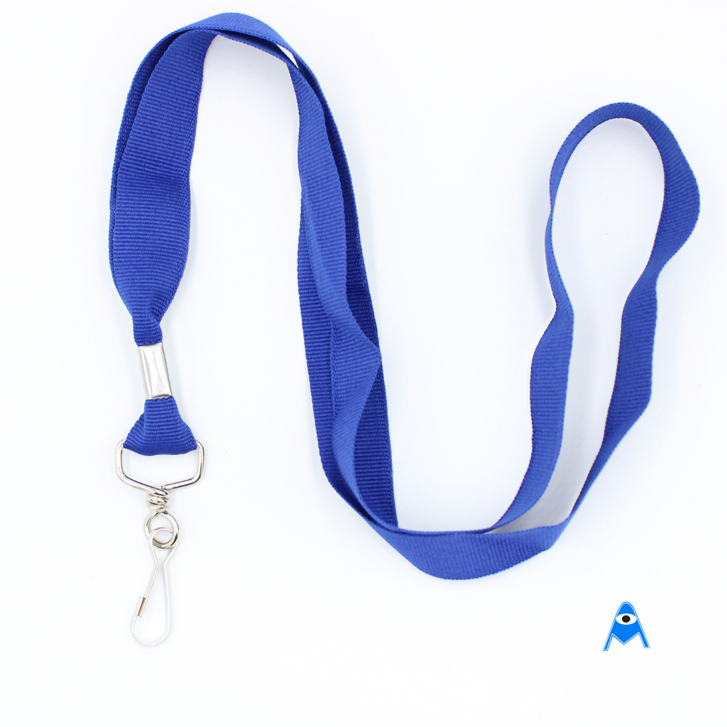 Royal Blue Flat Lanyard | Swivel Clip – Card Monster Sa