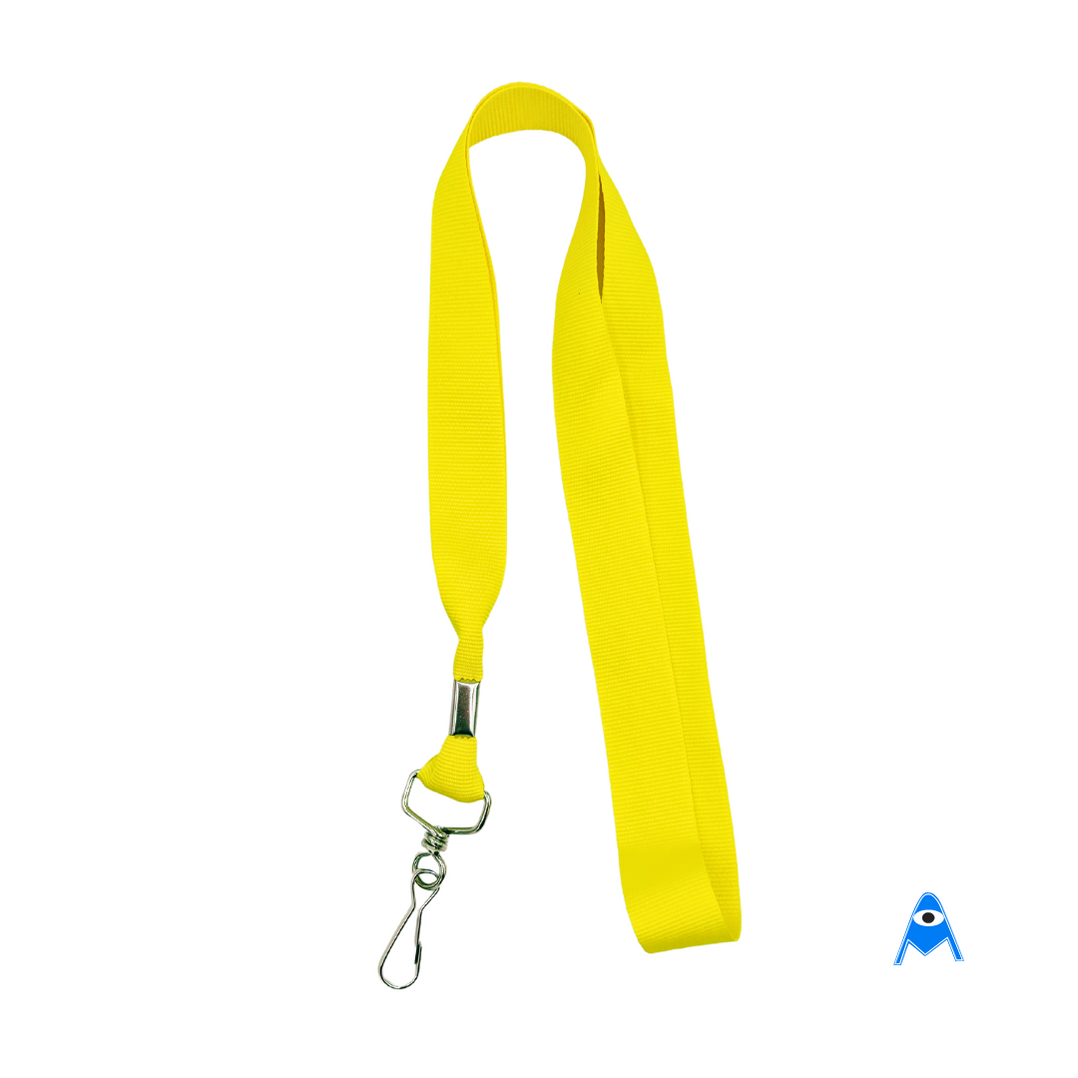 Yellow Flat Lanyard | Swivel Clip – Card Monster Sa