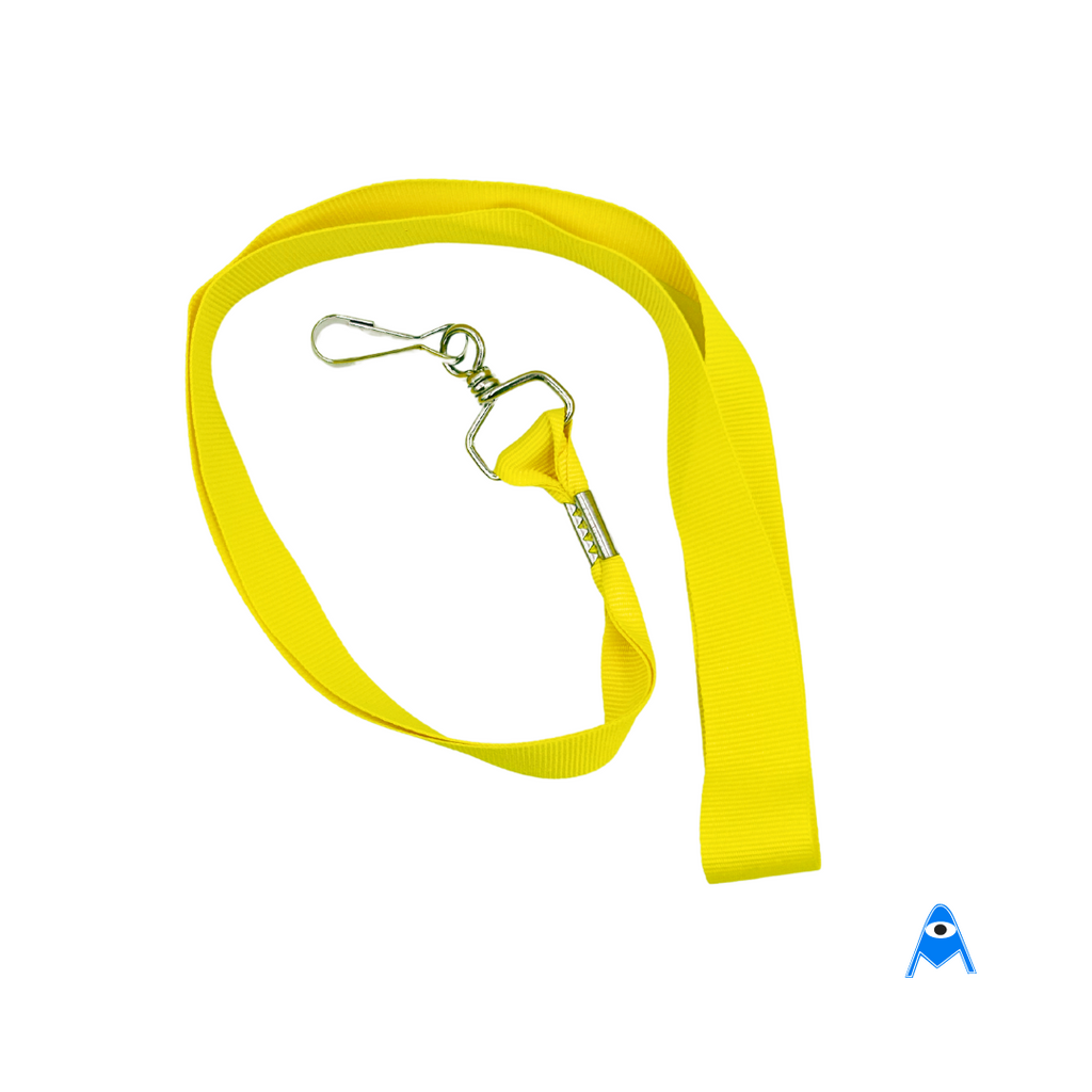 Yellow Flat Lanyard | Swivel Clip – Card Monster Sa